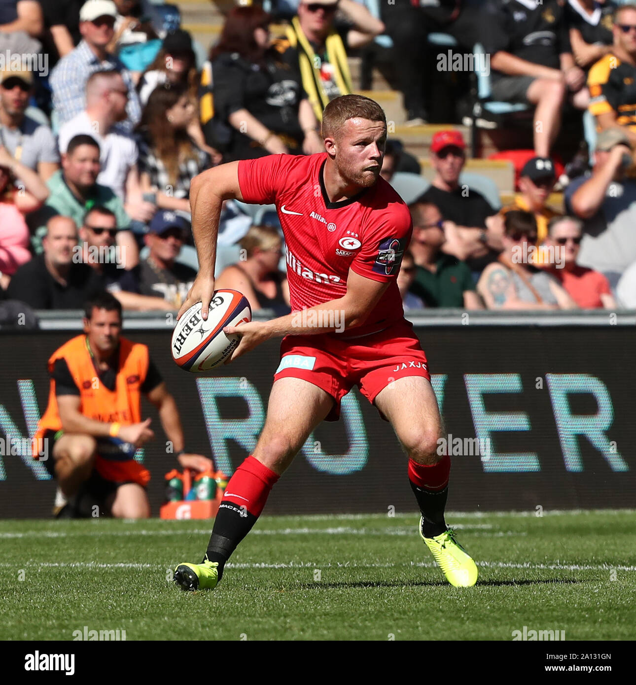 21st September 2019, Coventry, England. Premiership Rugby Cup, Wasps ...