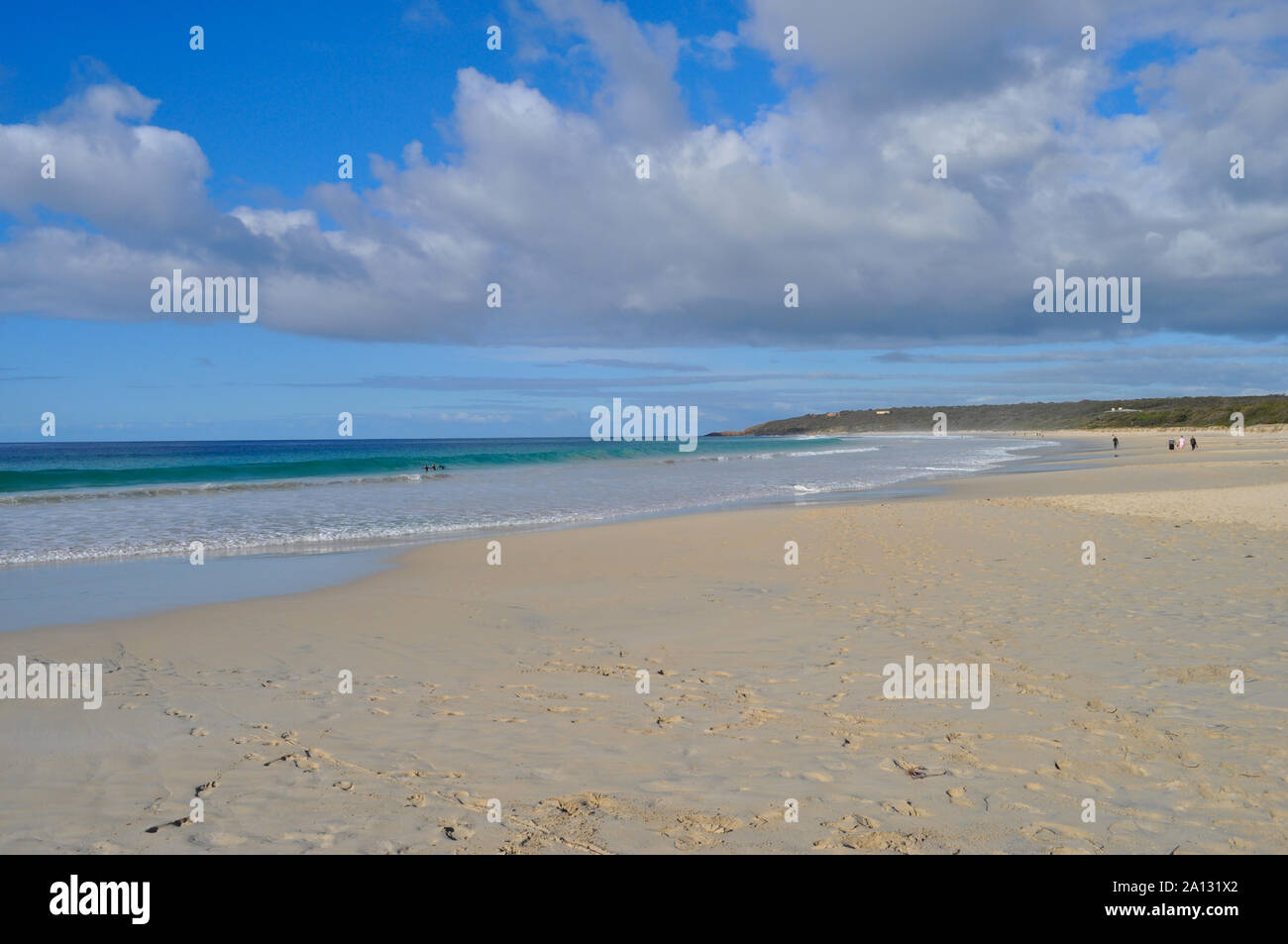 Beautiful white sand beach at Bunker Bay, on the tip of Cape ...
