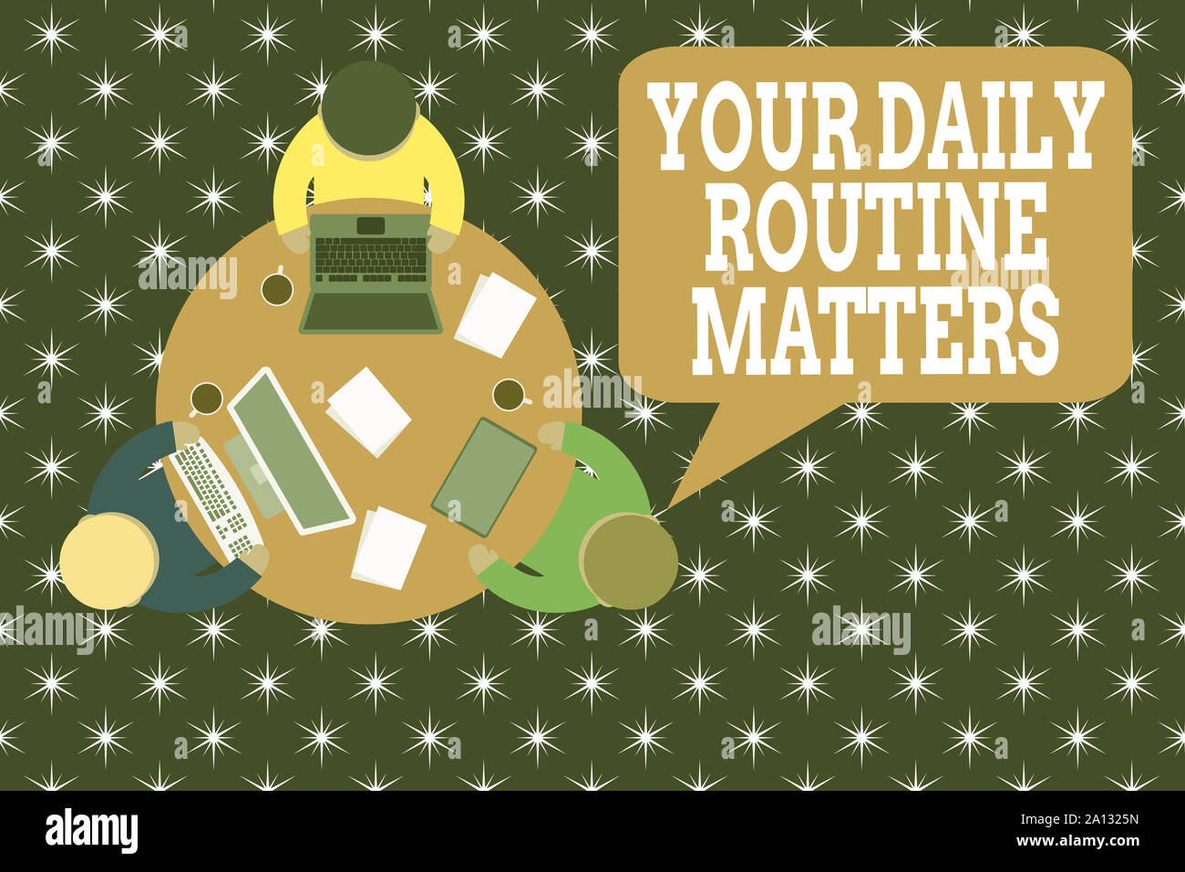 Word writing text Your Daily Routine Matters. Business photo showcasing ...