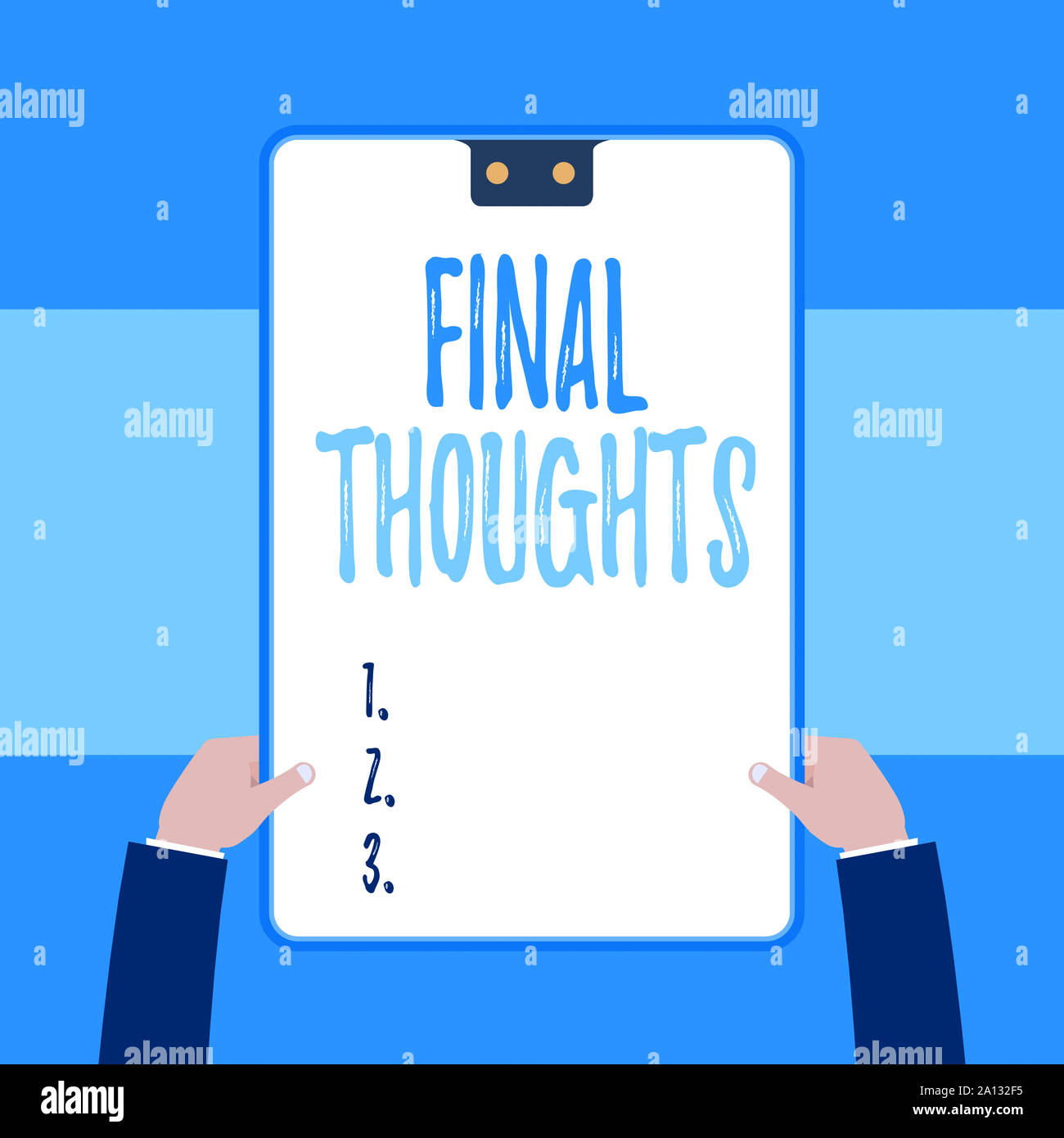 Handwriting text writing Final Thoughts. Conceptual photo the ...