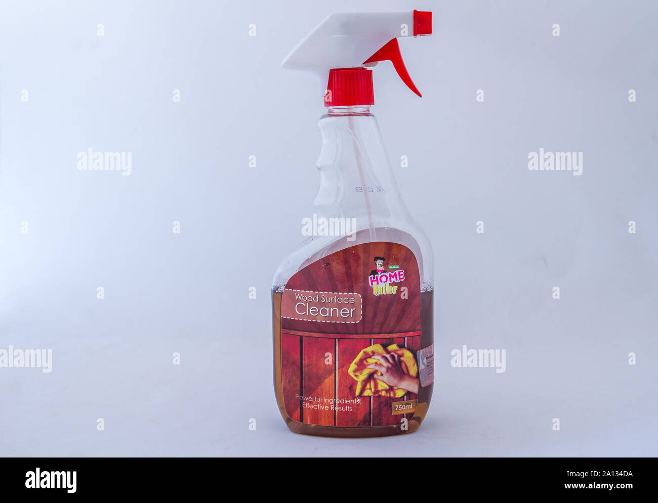 Alberton, South Africa - a bottle of Home Butler wood surface cleaner ...