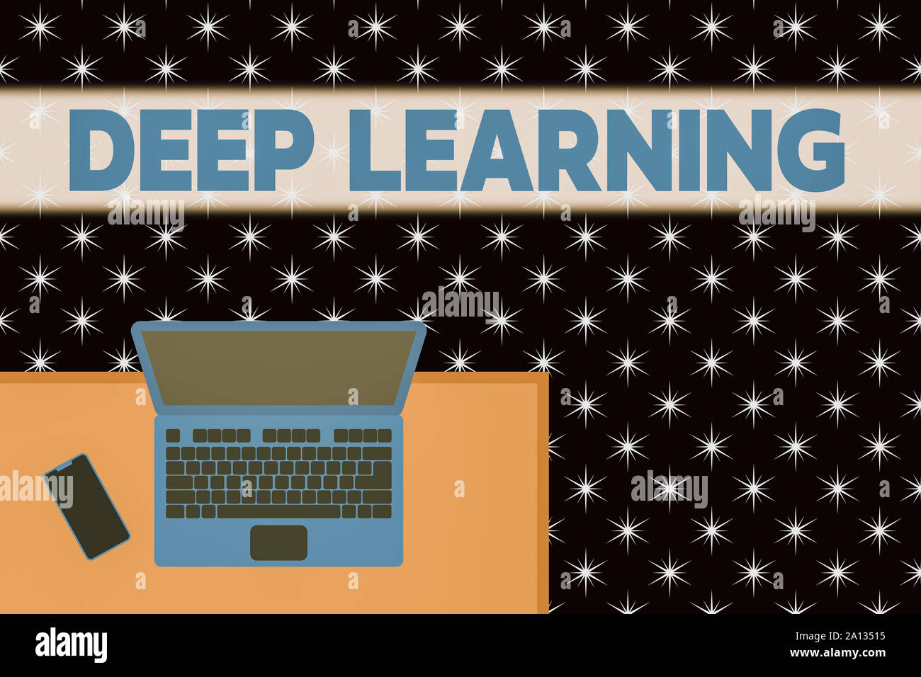 Word writing text Deep Learning. Business photo showcasing Hierarchical Abstractions Artificial ...