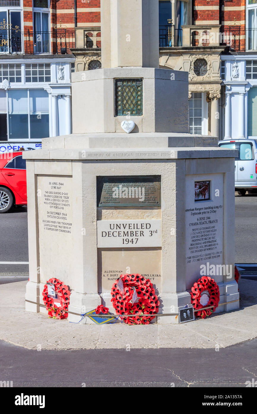 memorial to american servicemen, rangers and women second world war ...