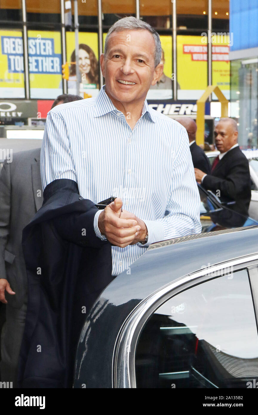 New York, NY, USA. 23rd Sep, 2019. Bob Iger CEO of The Walt Disney ...