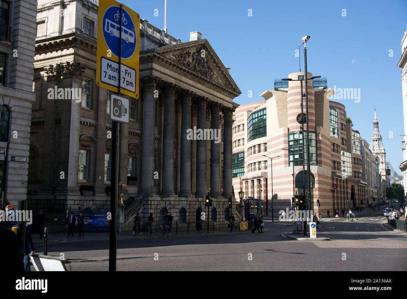 Traditional architecture around bank station Stock Photo - Alamy