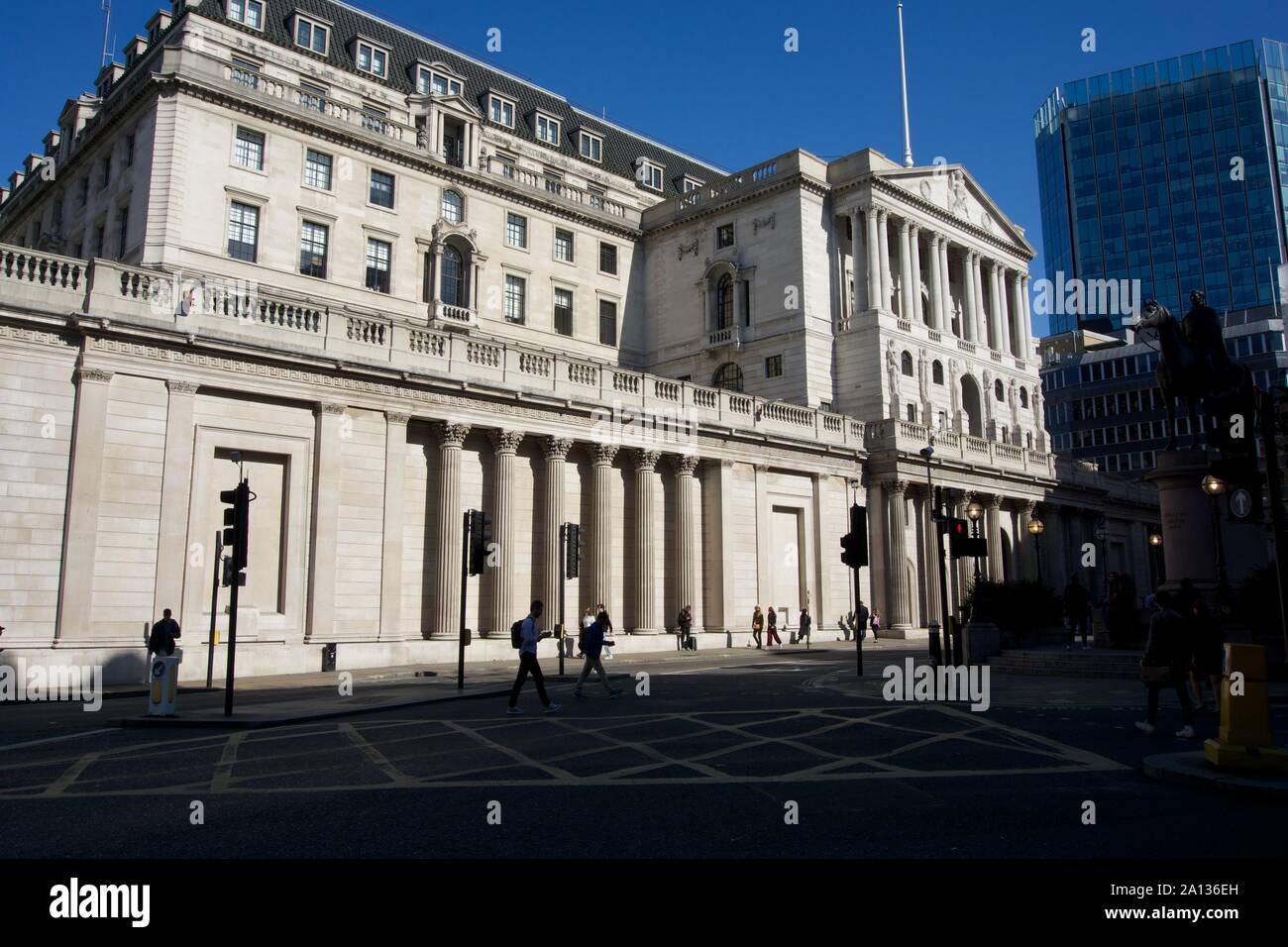 Traditional architecture around bank station Stock Photo - Alamy