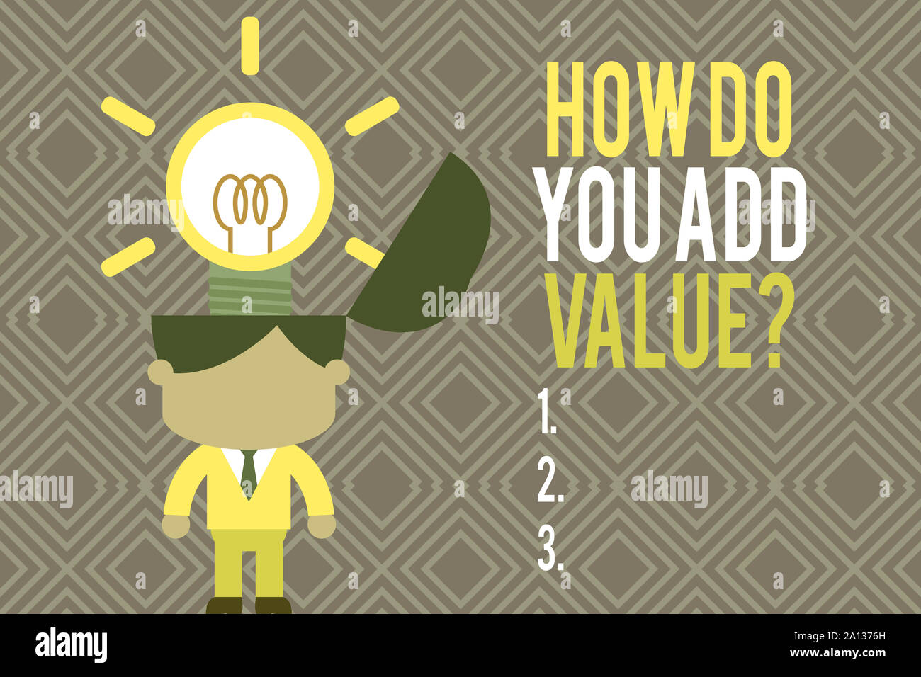 Text sign showing How Do You Add Value Question. Business photo text ...