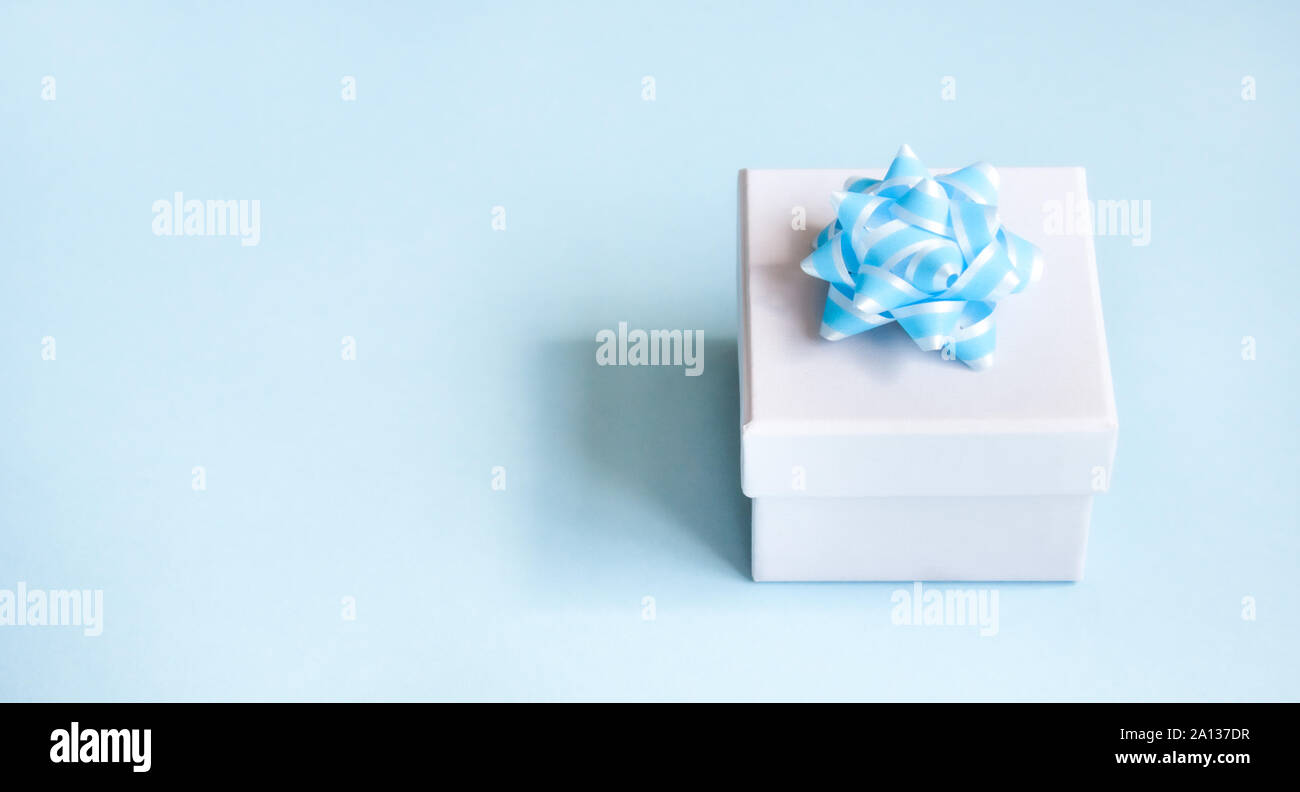 Gift box banner Stock Photo - Alamy