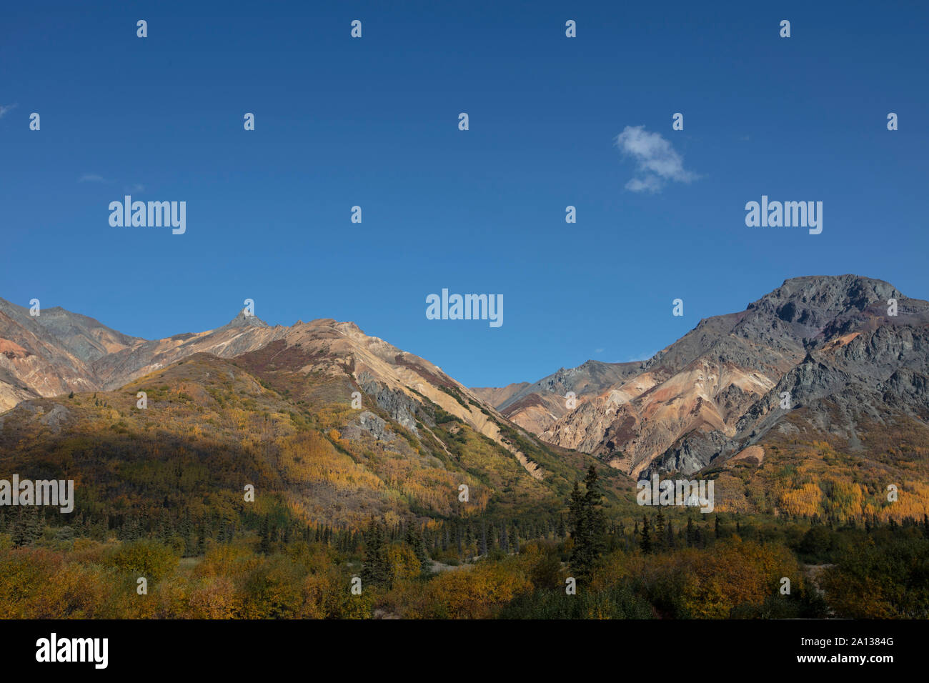 Beautiful Mountain at the Glenn Highway Stock Photo - Alamy