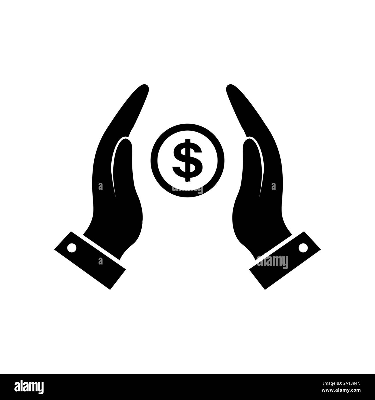 Money icon black Cut Out Stock Images & Pictures - Alamy