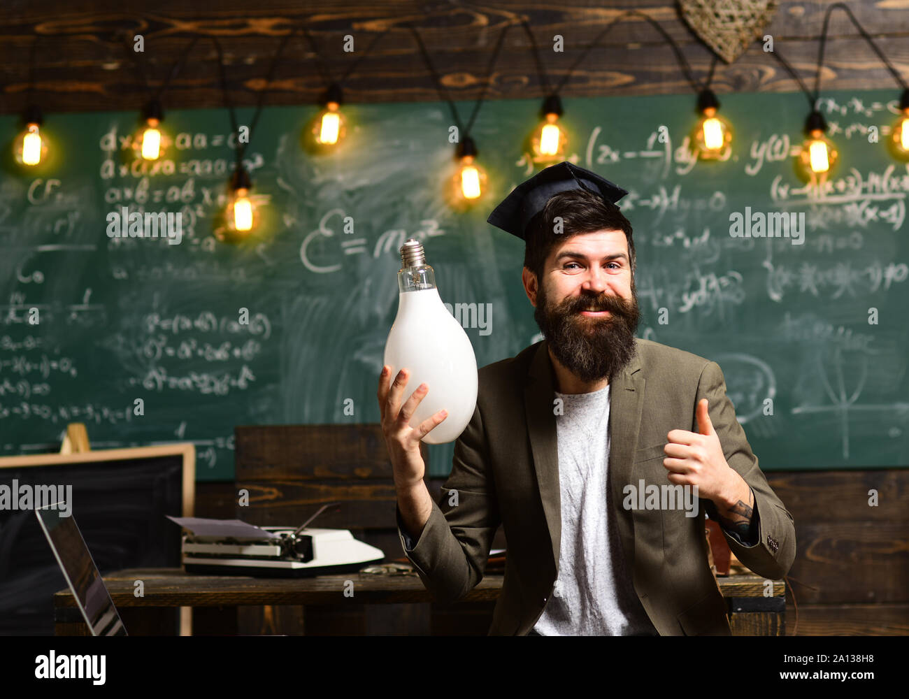 Education activities in classroom at school happy child is learning ...