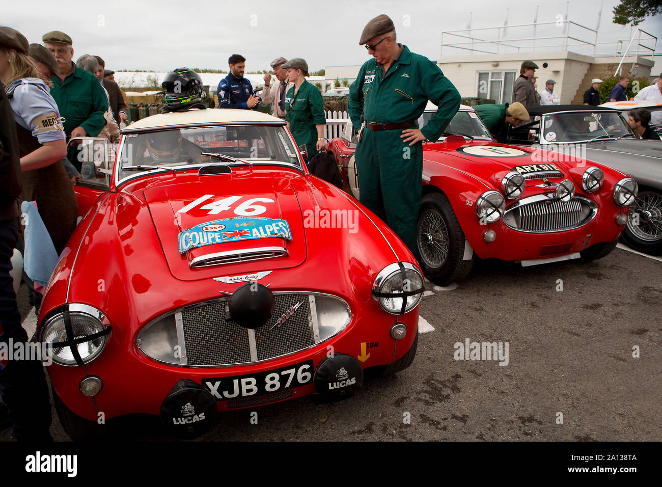 1961 Austin Healey 3000 Mk 1 driven by Jonathan Mortimer & Richard ...