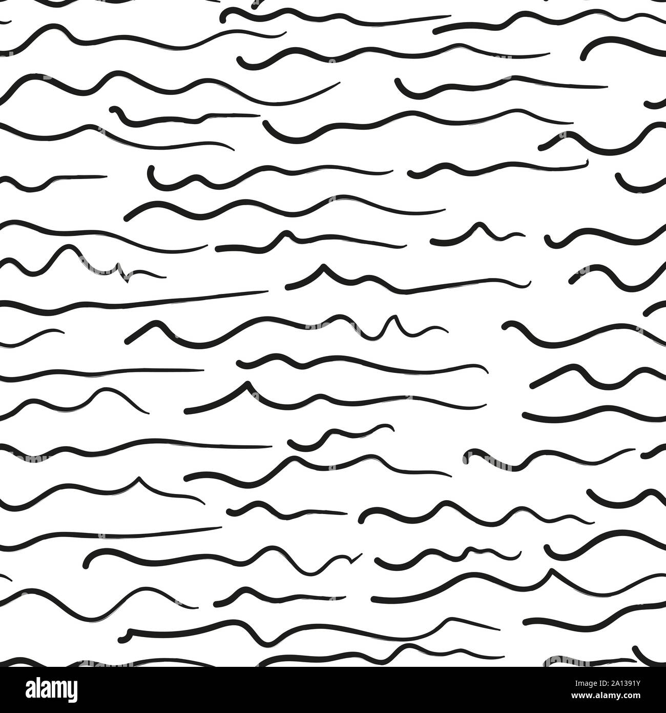 Abstract hand draw lines pattern in black and white. Concept composig ...