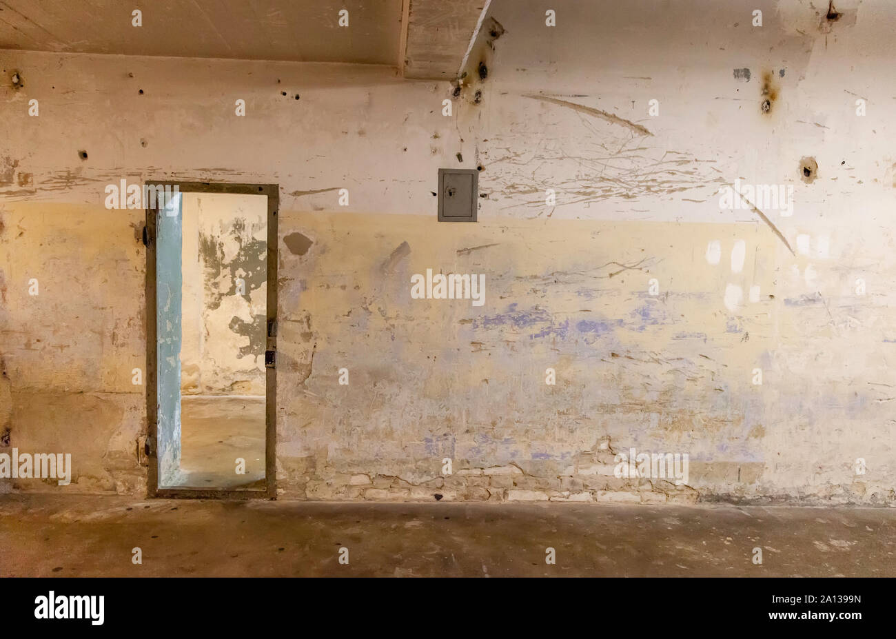 Old German jail, detail of confinement and crime, justice Stock Photo ...
