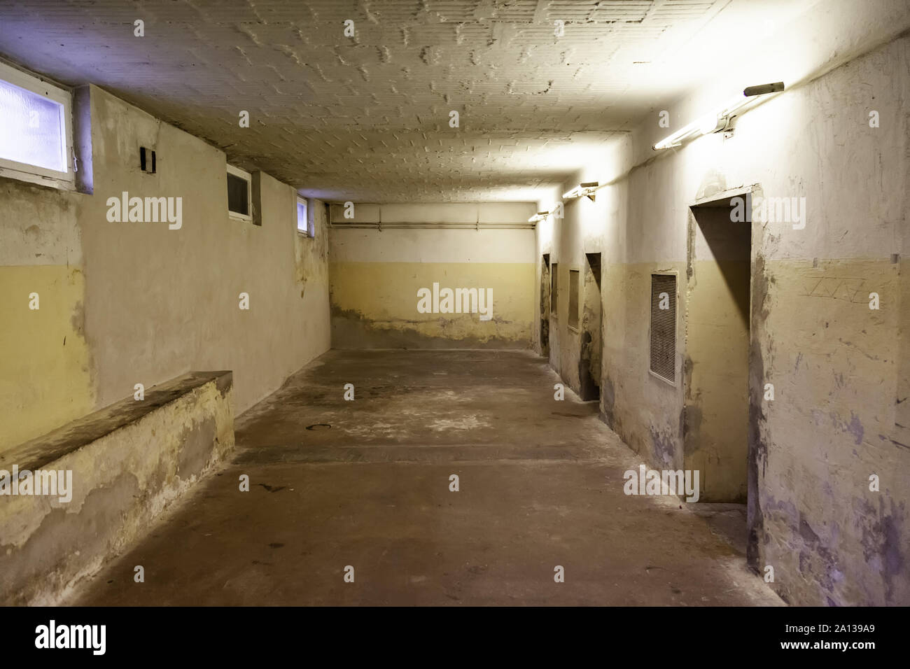 Old German jail, detail of confinement and crime, justice Stock Photo ...
