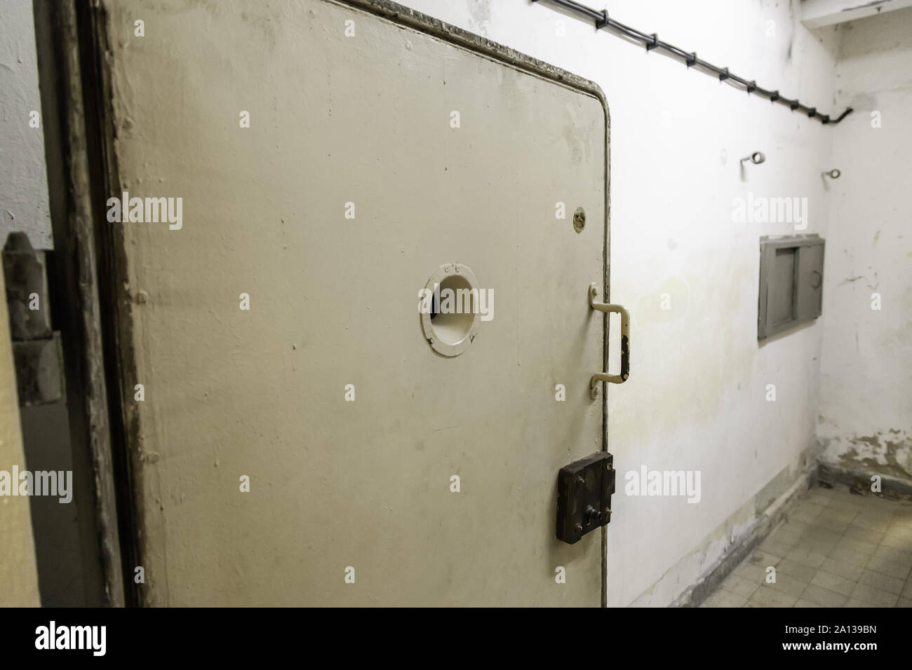 Old jail with cells, detail of crime and justice Stock Photo - Alamy