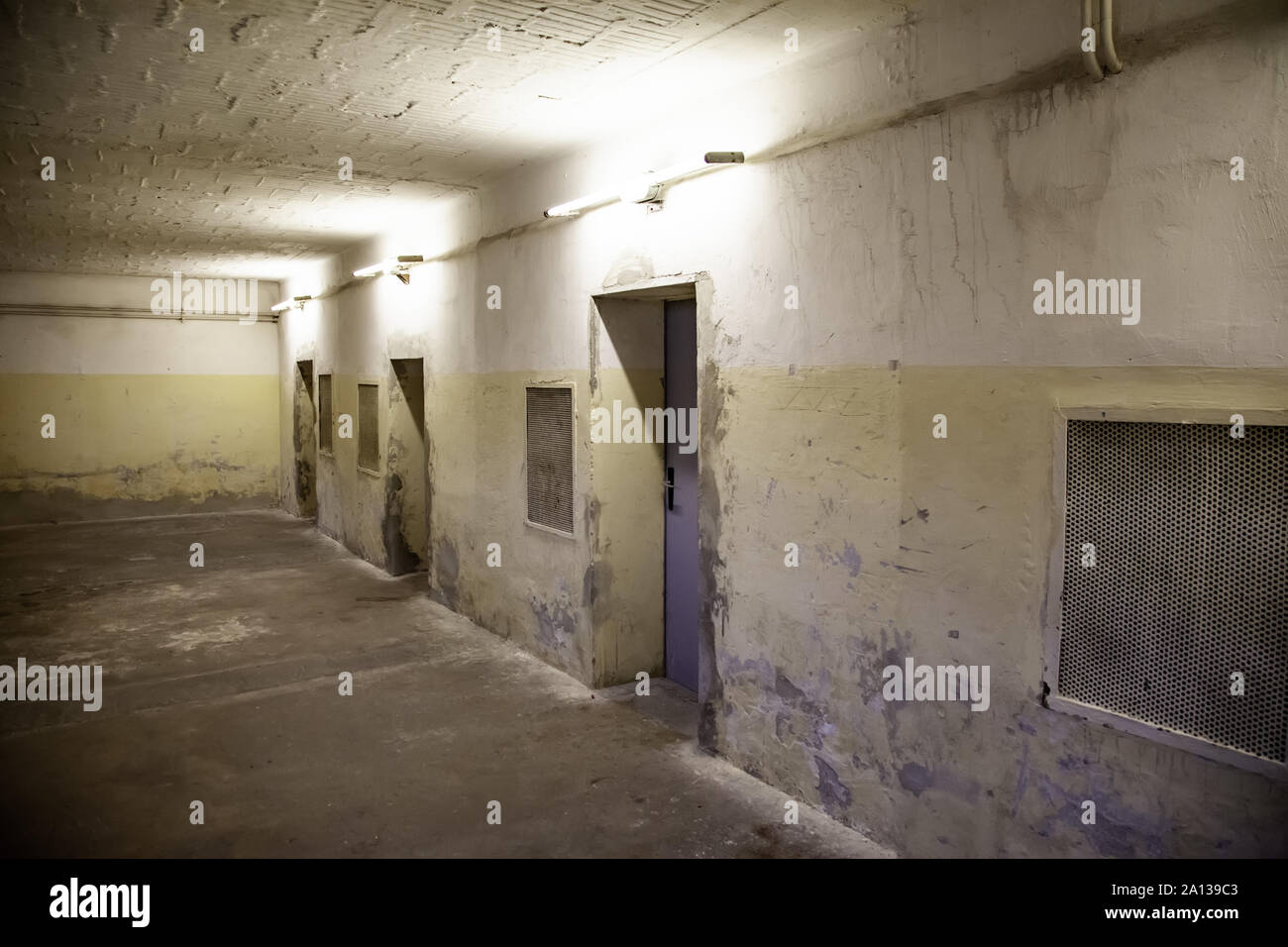 Old German jail, detail of confinement and crime, justice Stock Photo ...