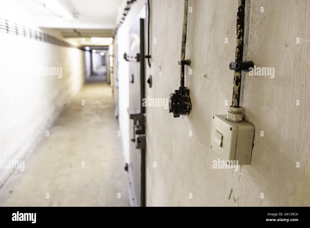 Old jail with cells, detail of crime and justice Stock Photo - Alamy