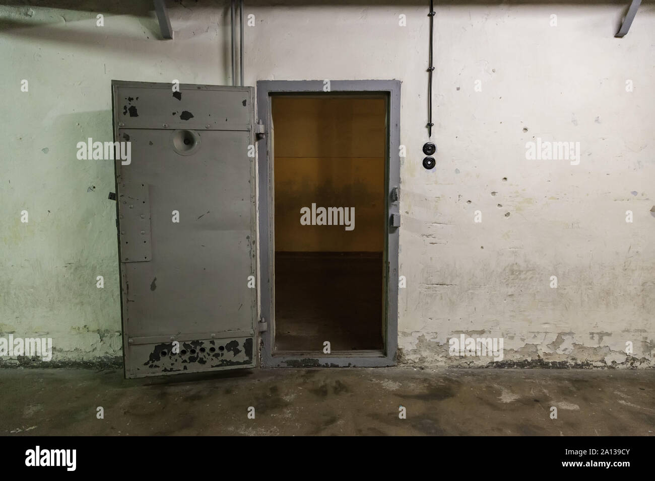 Old German jail, detail of confinement and crime, justice Stock Photo ...