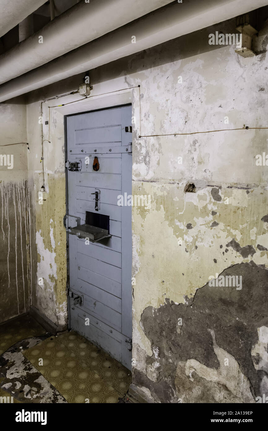 Old German jail, detail of confinement and crime, justice Stock Photo ...