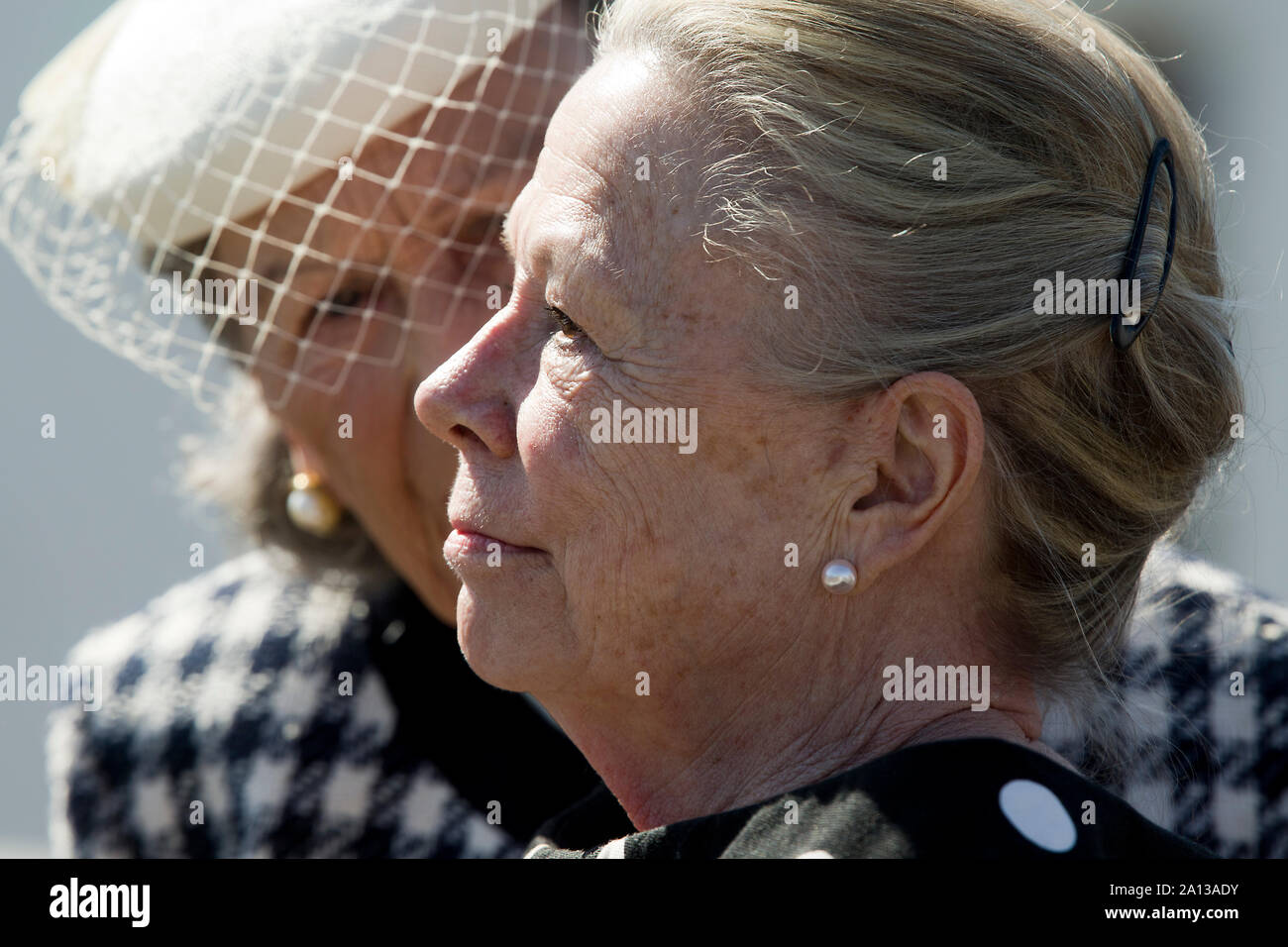 Susie Moss, (wife of Sir Stirling Moss), at The Goodwood Revival 13th ...