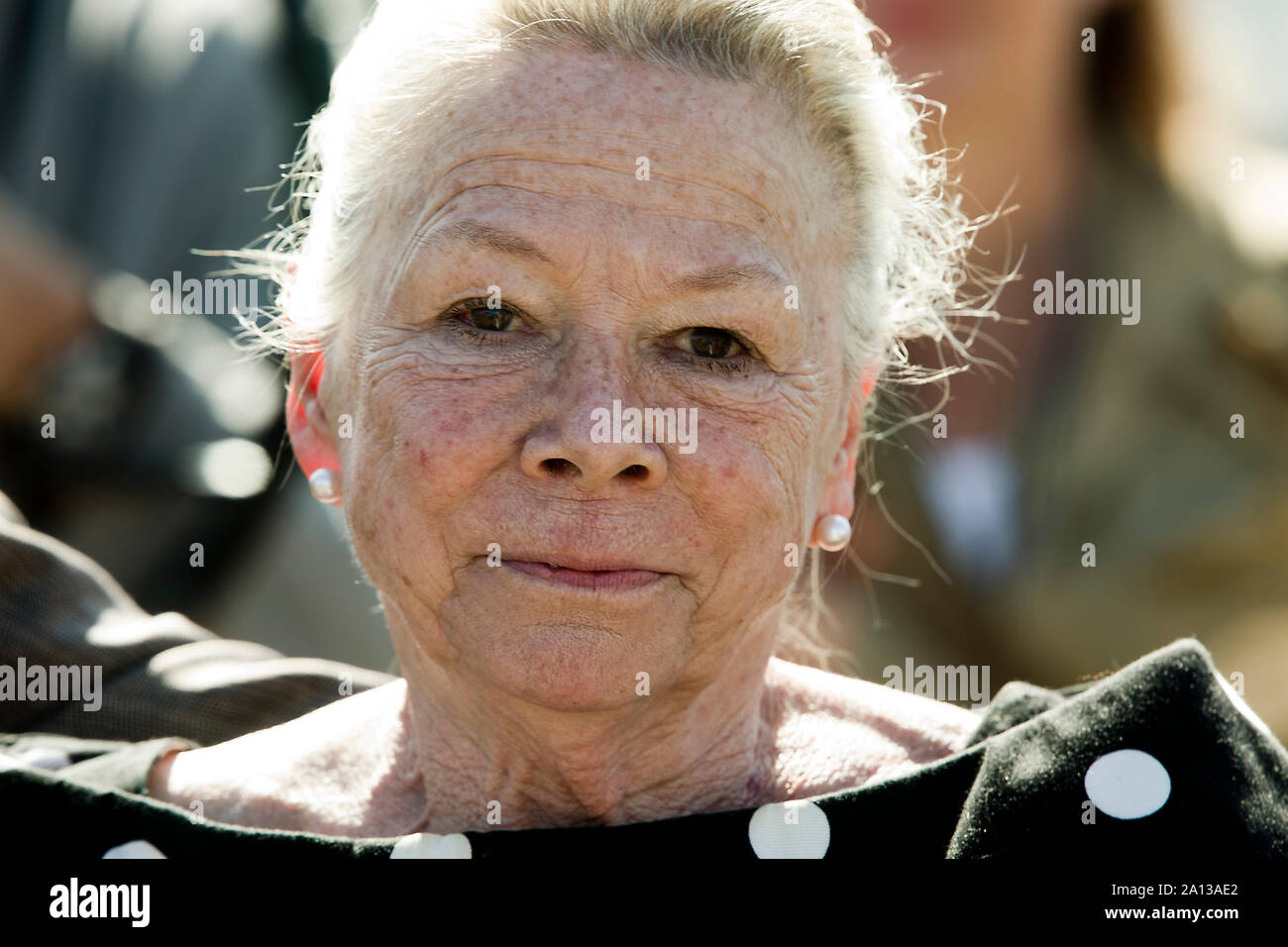Susie Moss, (wife of Sir Stirling Moss), at The Goodwood Revival 13th ...