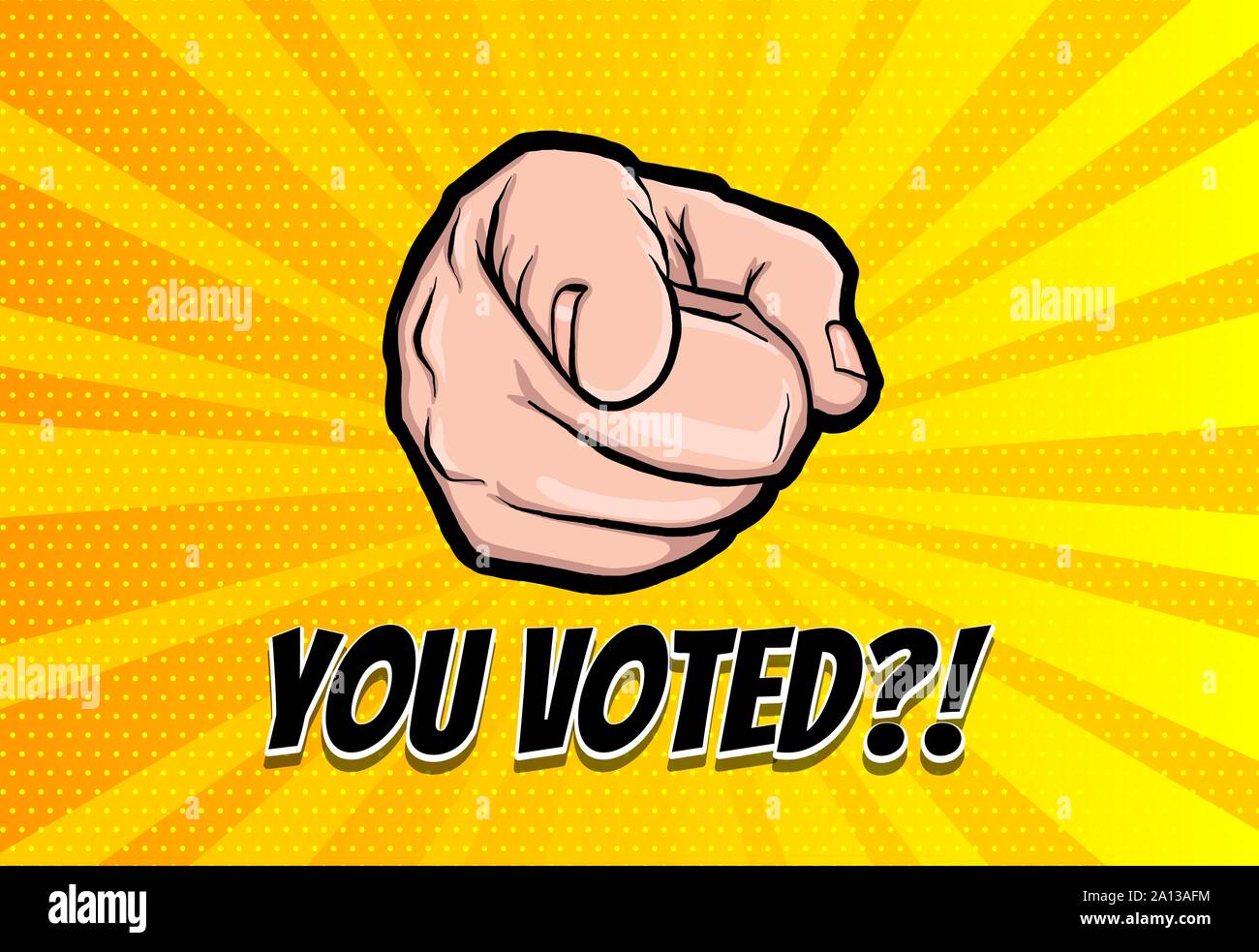 Man pointing finger forward Stock Vector Images - Alamy