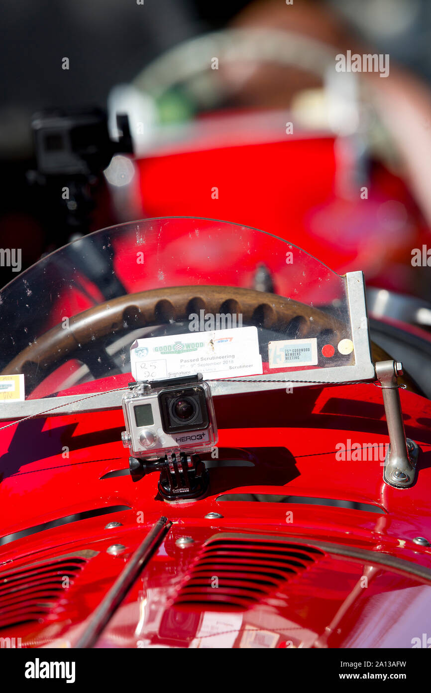 'Hero Go Pro' action camera/Dash Cam on single seater racing car at The ...