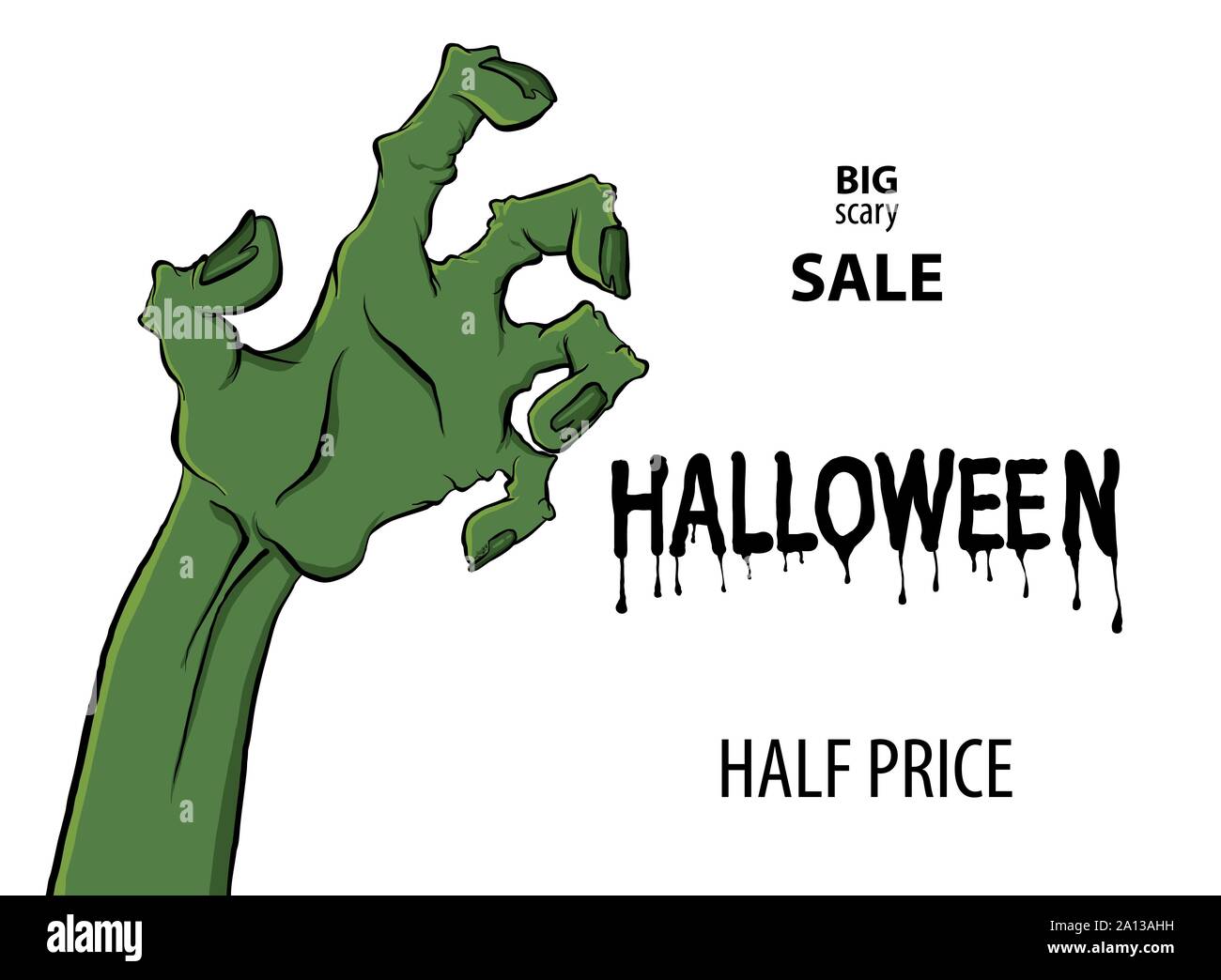 Halloween zombie party text Cut Out Stock Images & Pictures - Alamy