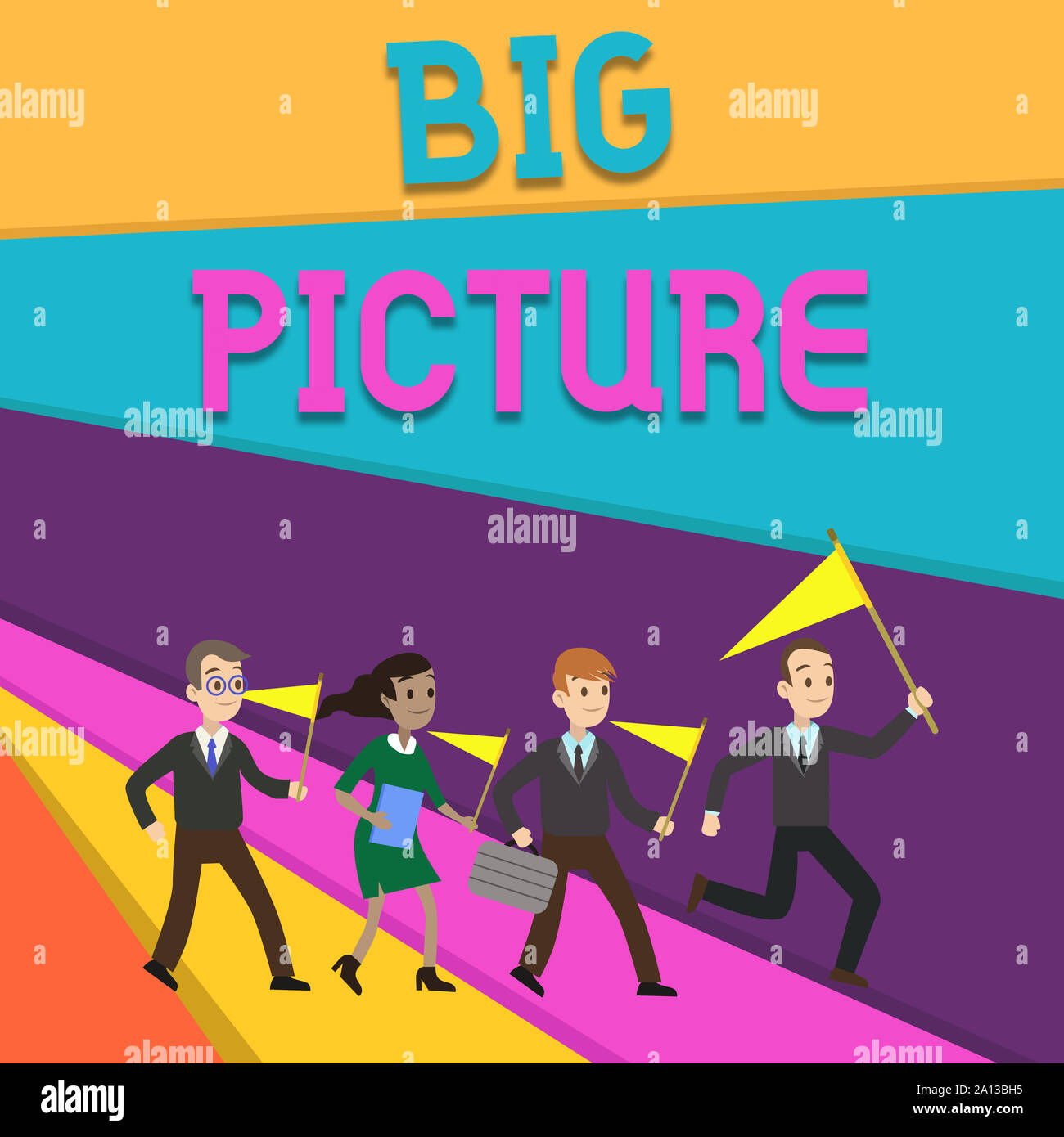 Handwriting text writing Big Picture. Conceptual photo most important ...