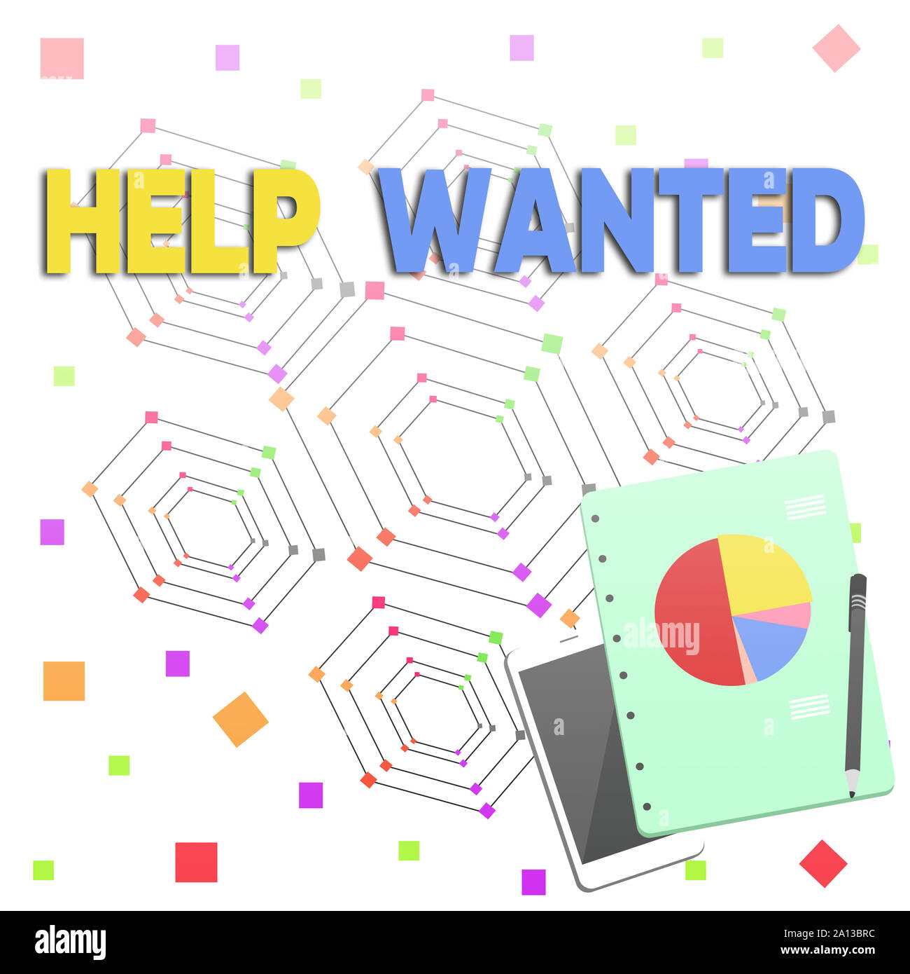 Help wanted window Cut Out Stock Images & Pictures - Alamy