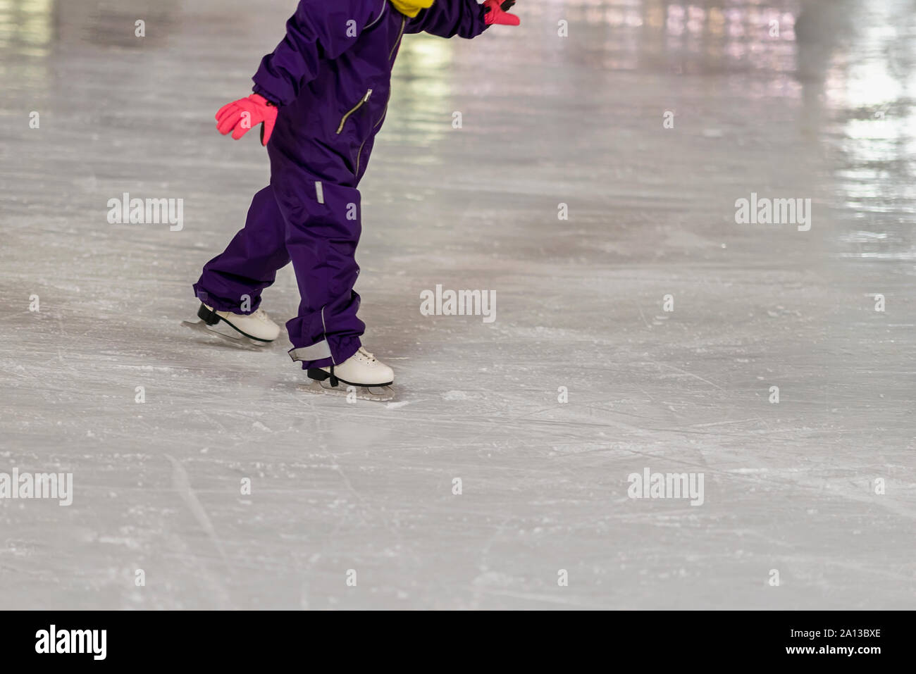 Ice skating lesson hi-res stock photography and images - Alamy