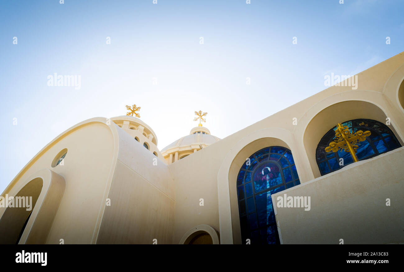 Stained glass window coptic orthodox hi-res stock photography and ...