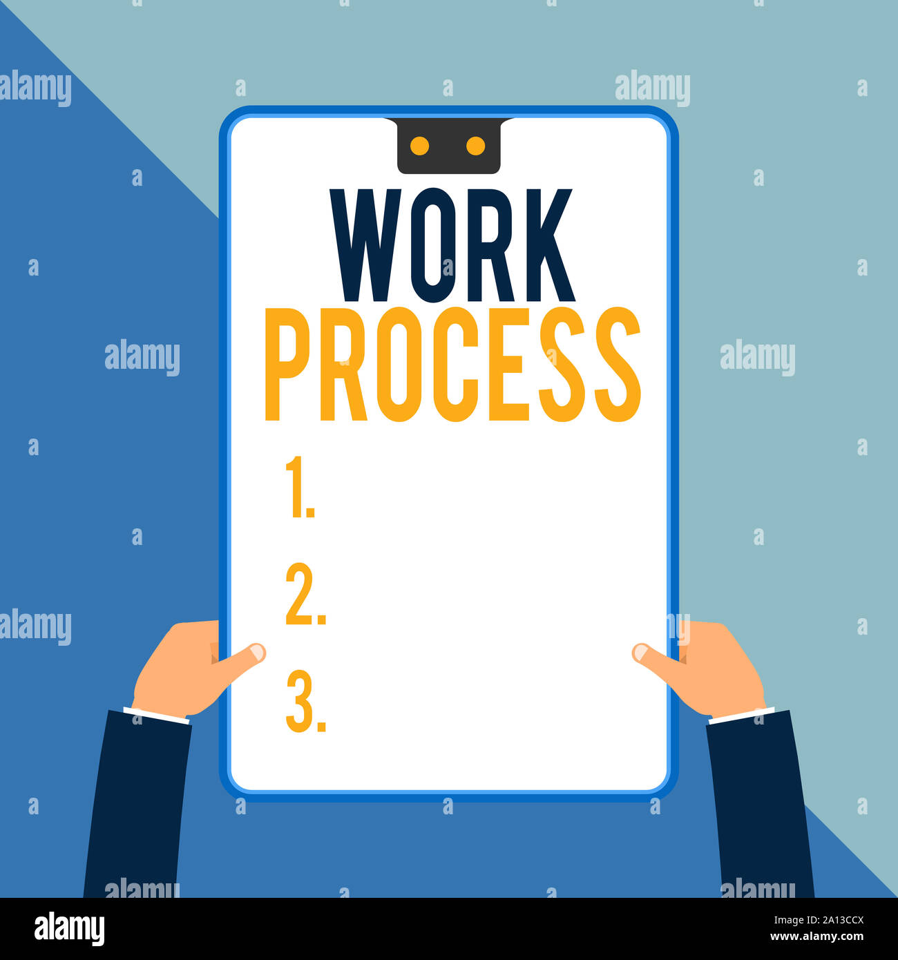 Word writing text Work Process. Business photo showcasing Standard ...