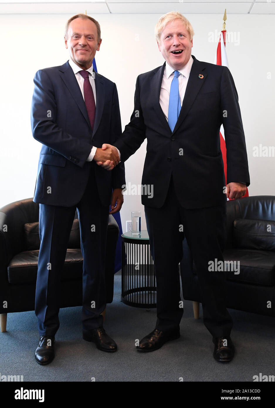 Prime Minister Boris Johnson meets European Council President Donald ...