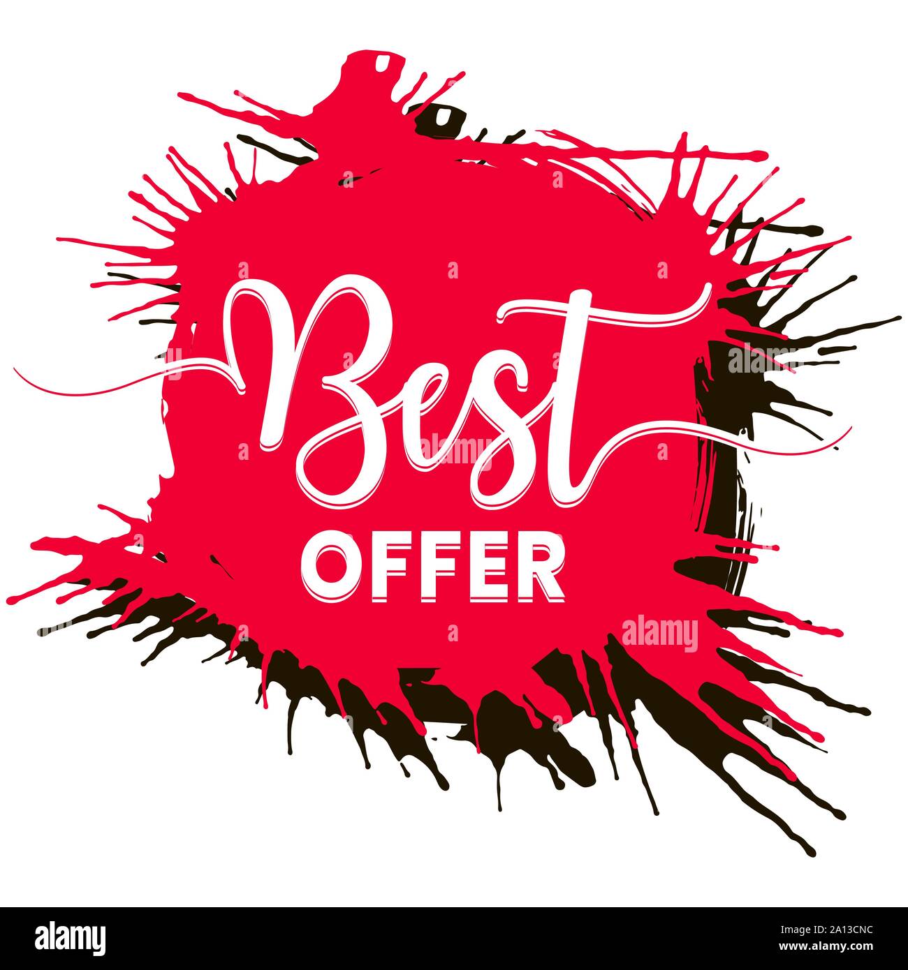 Vector sale tag with discount label. Best offer business elements ...