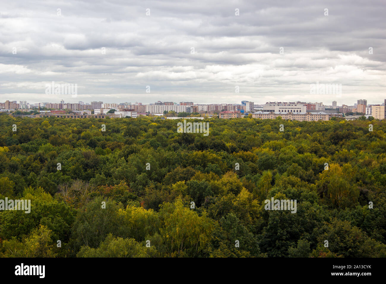 Aerial view from behind trees hi-res stock photography and images - Alamy
