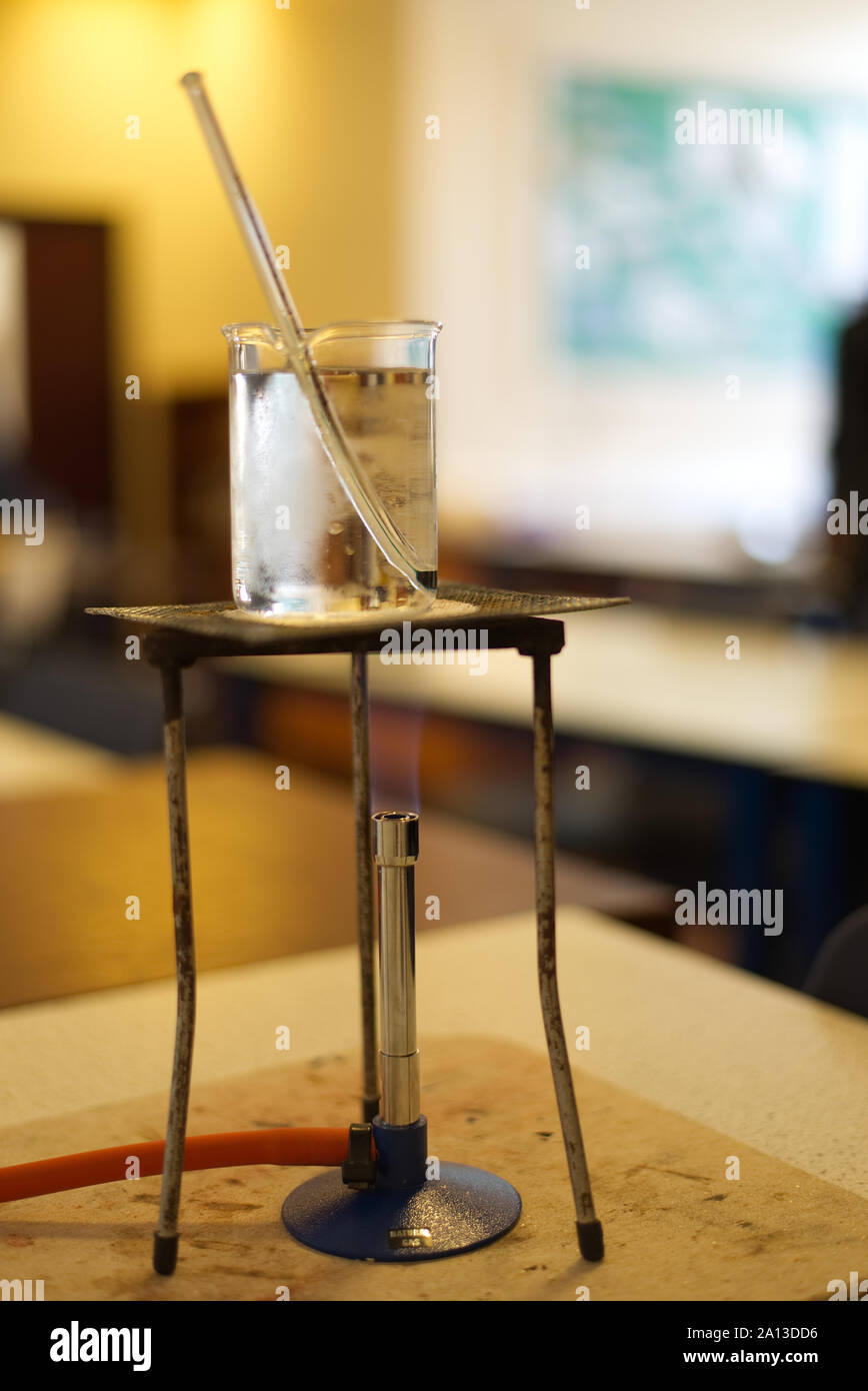 Laboratory apparatus for heating water hi-res stock photography and ...