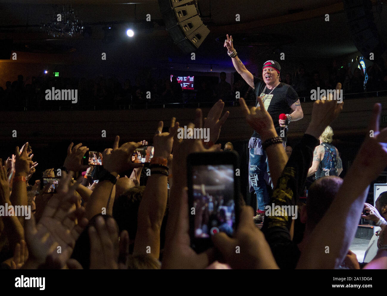 September 22, 2019, Hollywood, California, U.S: Singer Axl Rose of the ...