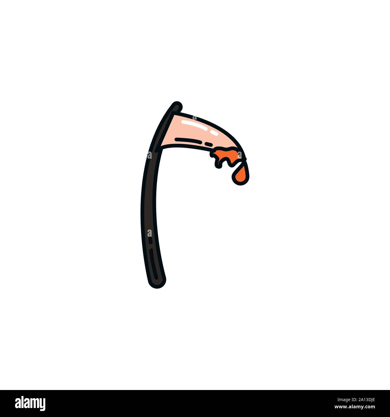 halloween death scythe weapon icon Stock Vector Image & Art - Alamy