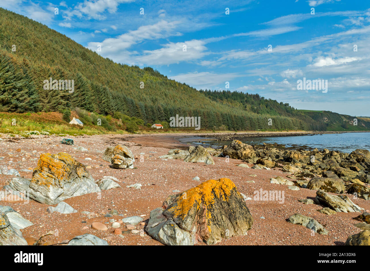 ROSEMARKIE TO CROMARTY WALK BLACK ISLE SCOTLAND BAY AND BEACH WITH TWO ...