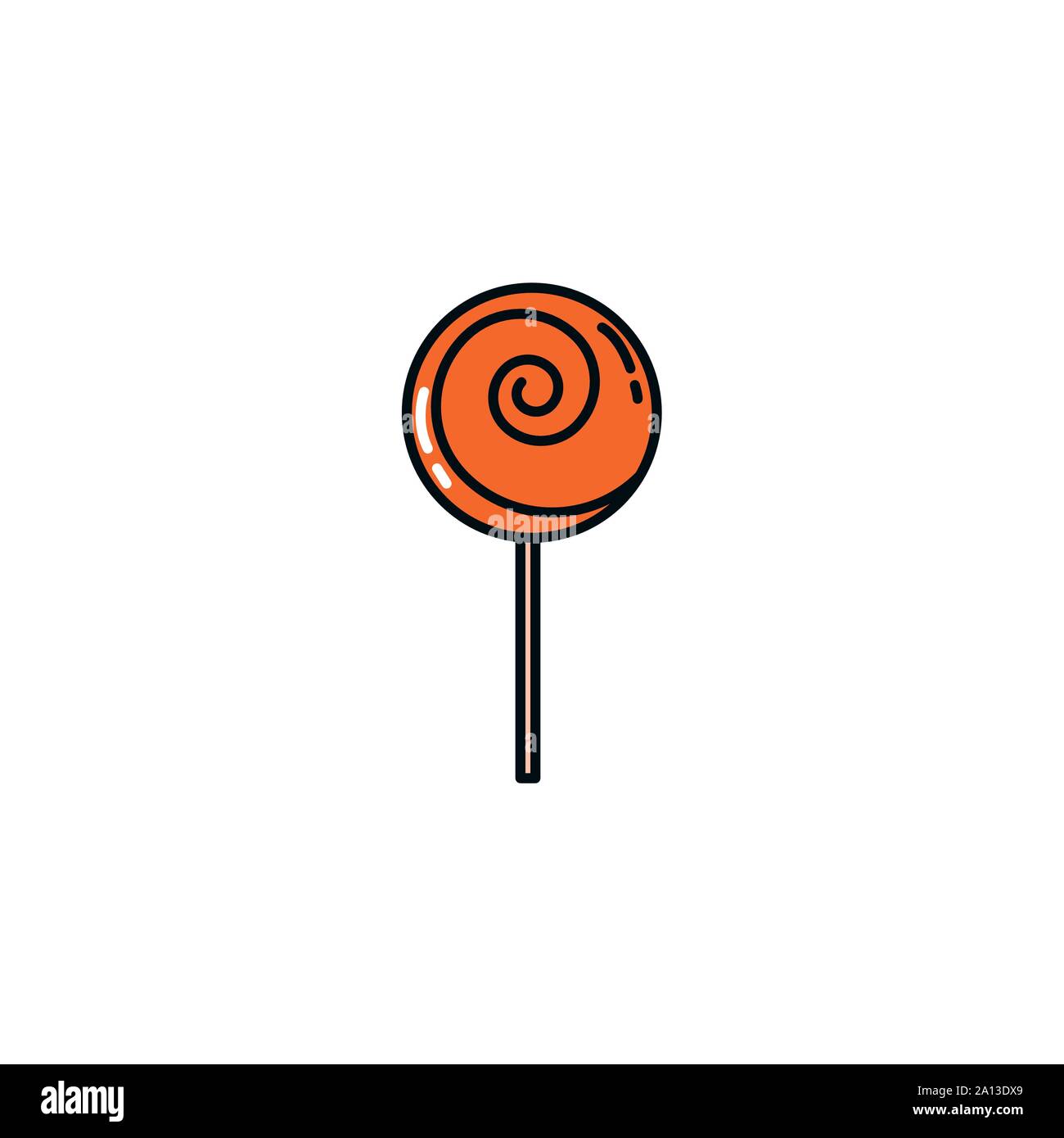 Candy stick close up Stock Vector Images - Alamy