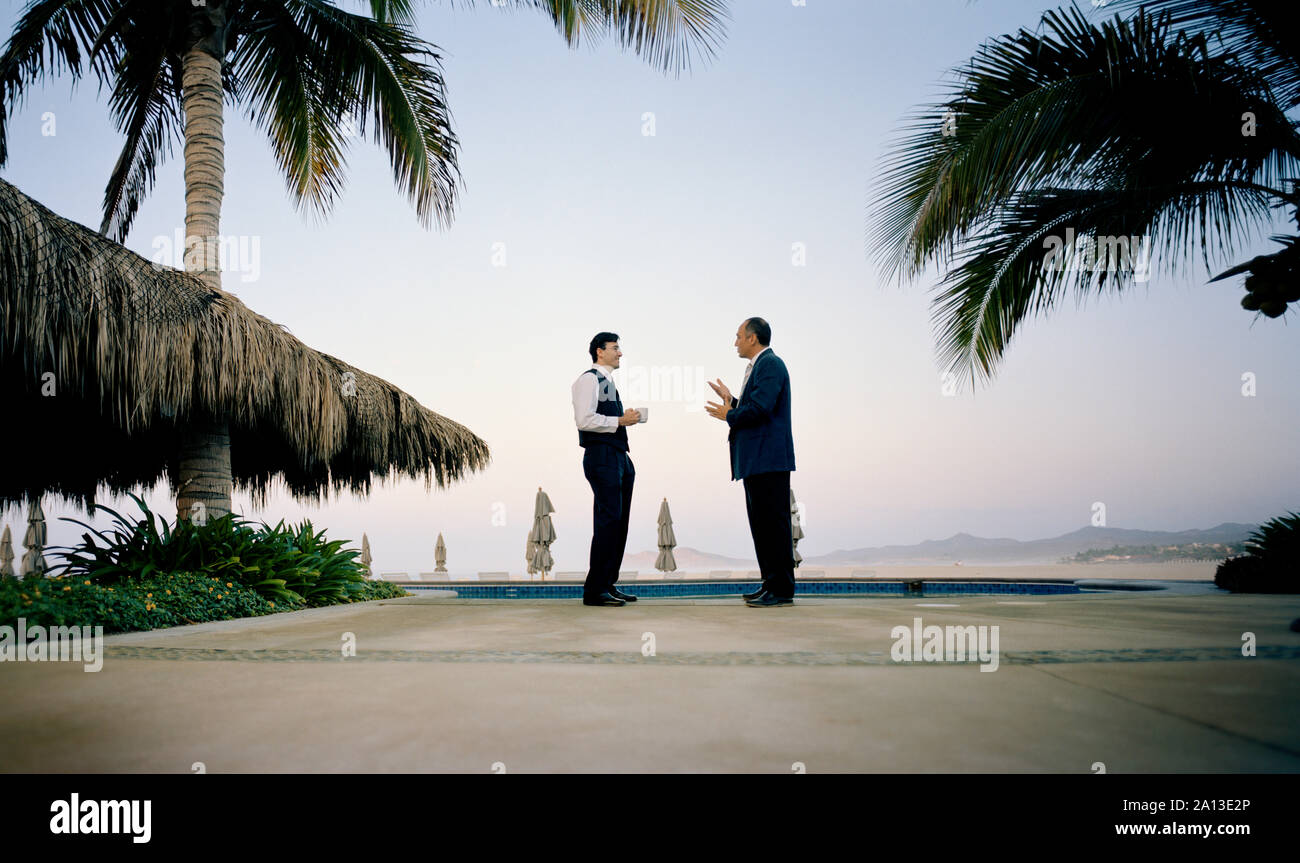 Two profiles conversation hi-res stock photography and images - Alamy