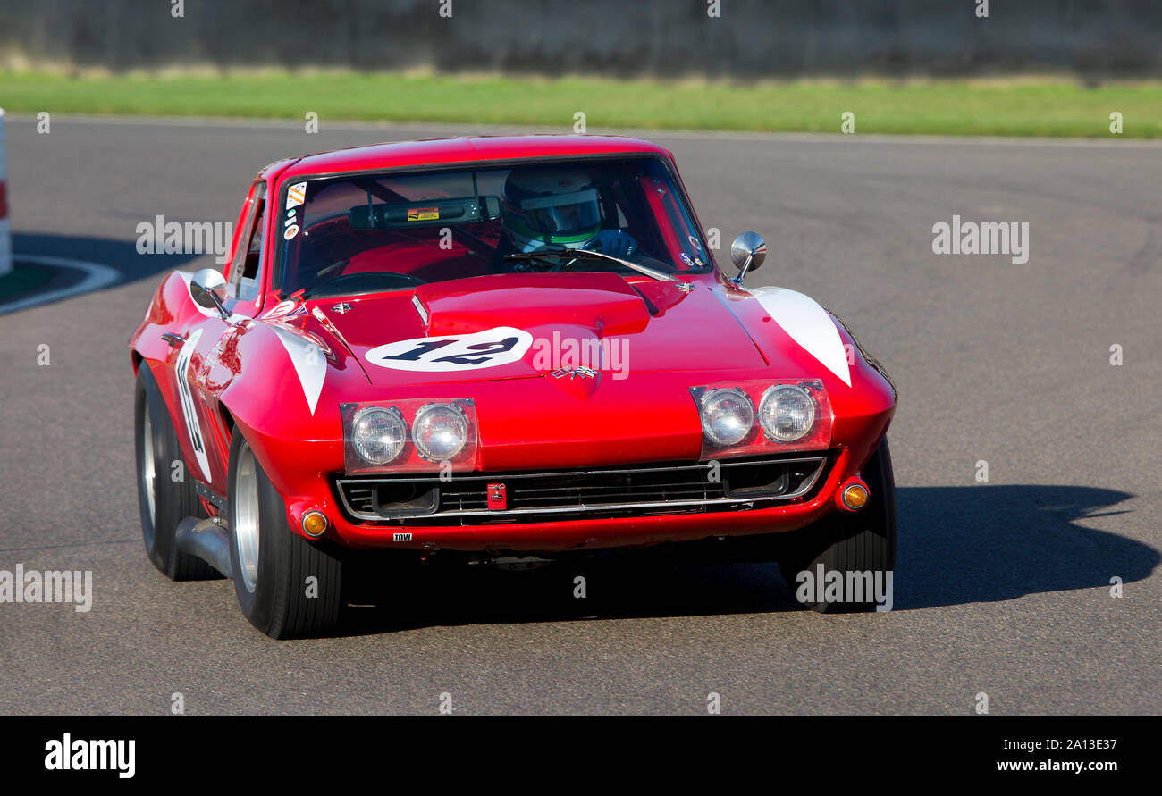 1960s Chevrolet Corvette Stingray competing in the St Mary's Trophy ...