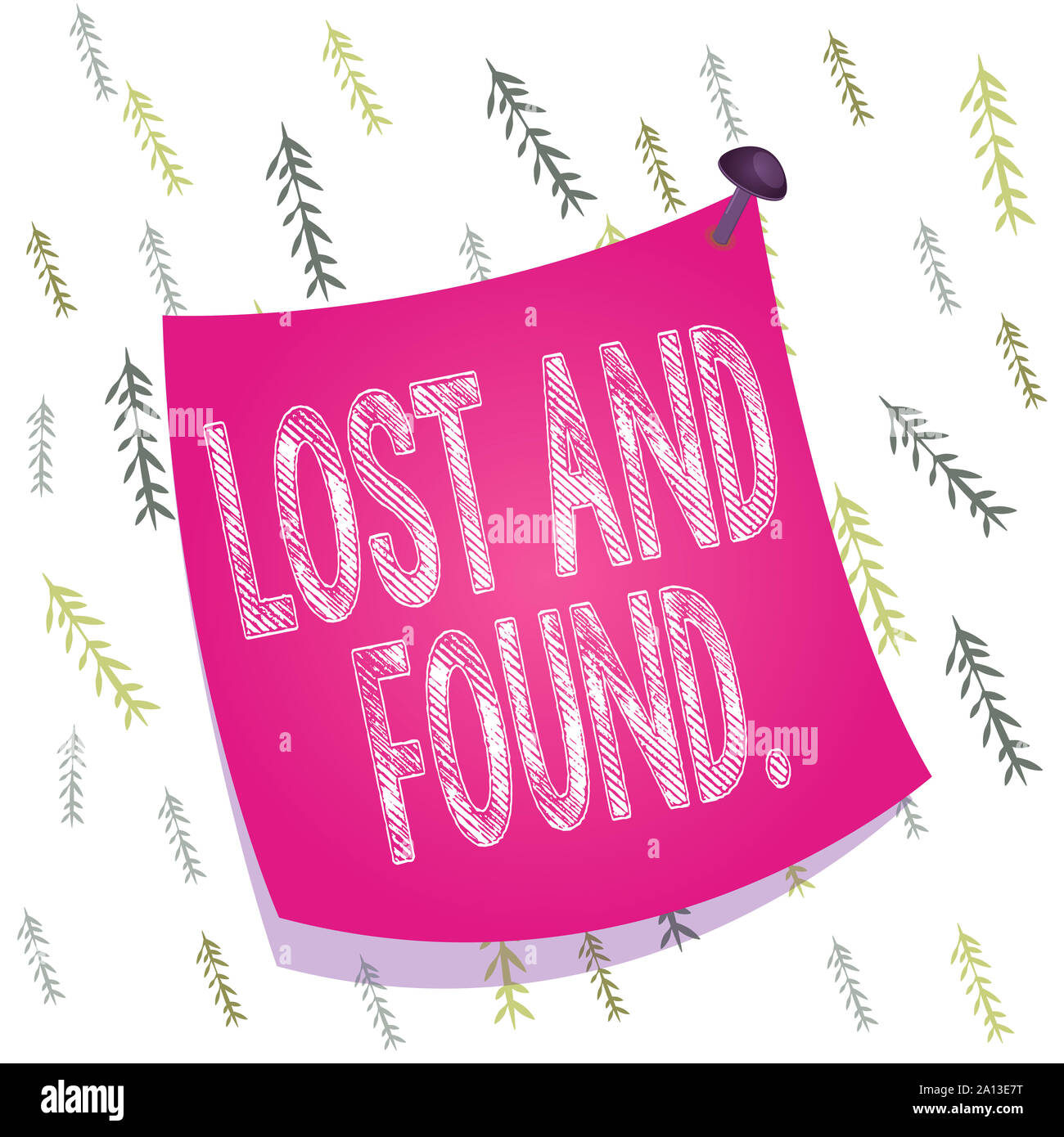 Handwriting text Lost And Found. Conceptual photo a place where lost ...