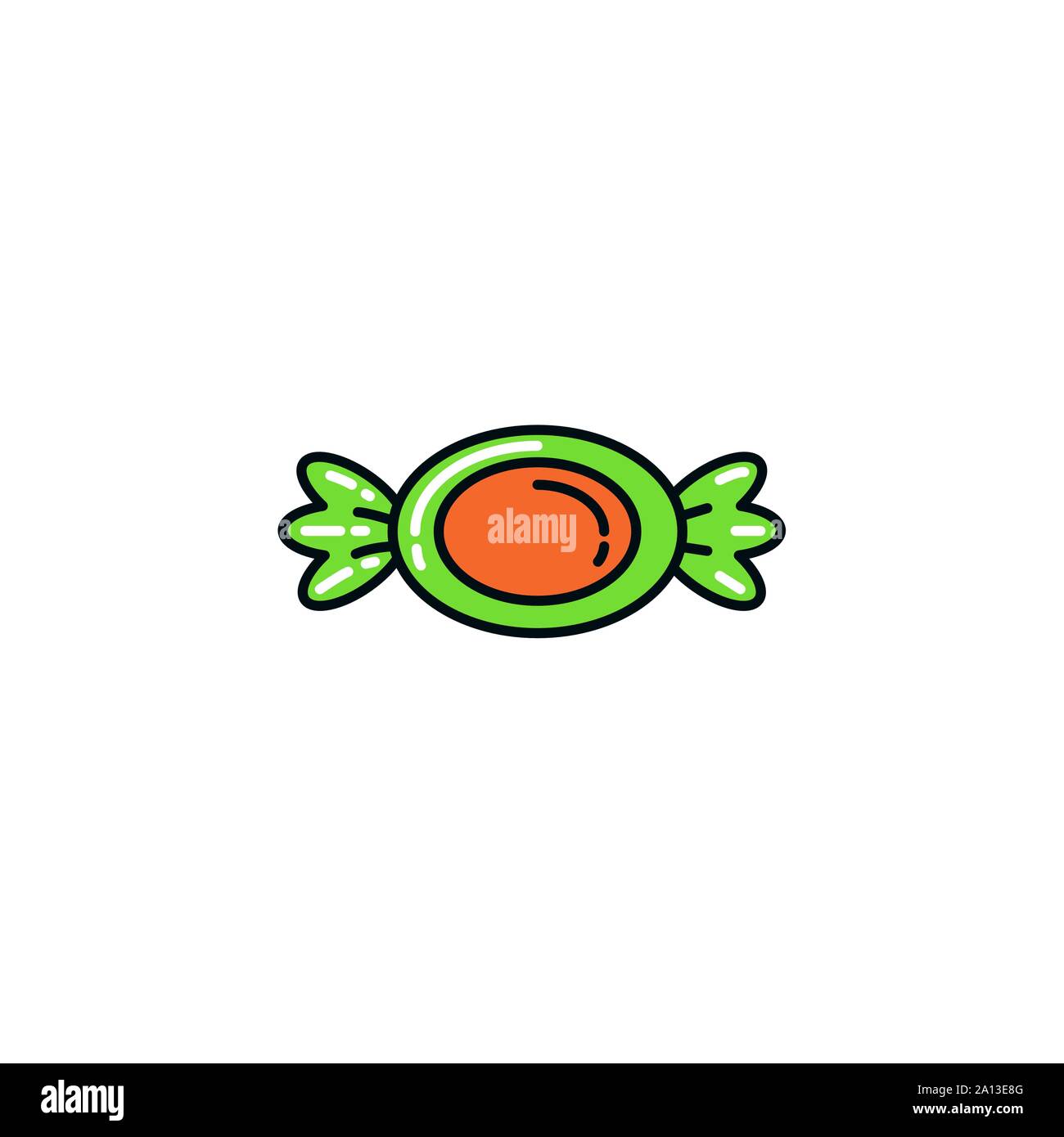 Candy stick close up Stock Vector Images - Alamy