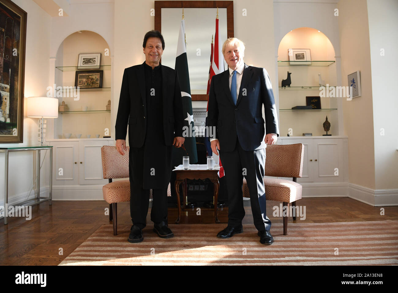 Prime Minister Boris Johnson meets Prime Minister of Pakistan, Imran ...