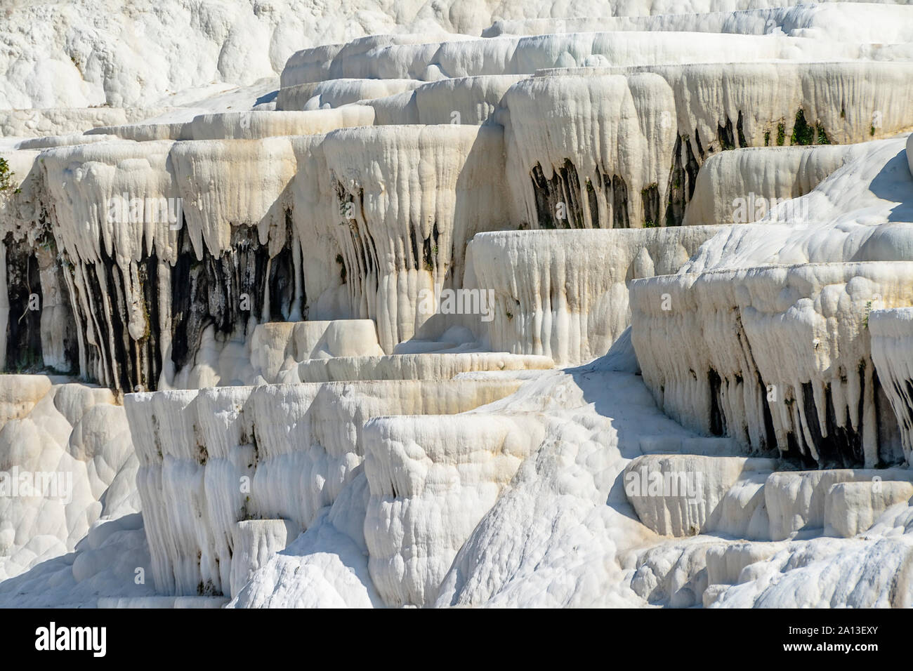 Natural calcium terraces at Pamukkale, Turkey Stock Photo - Alamy
