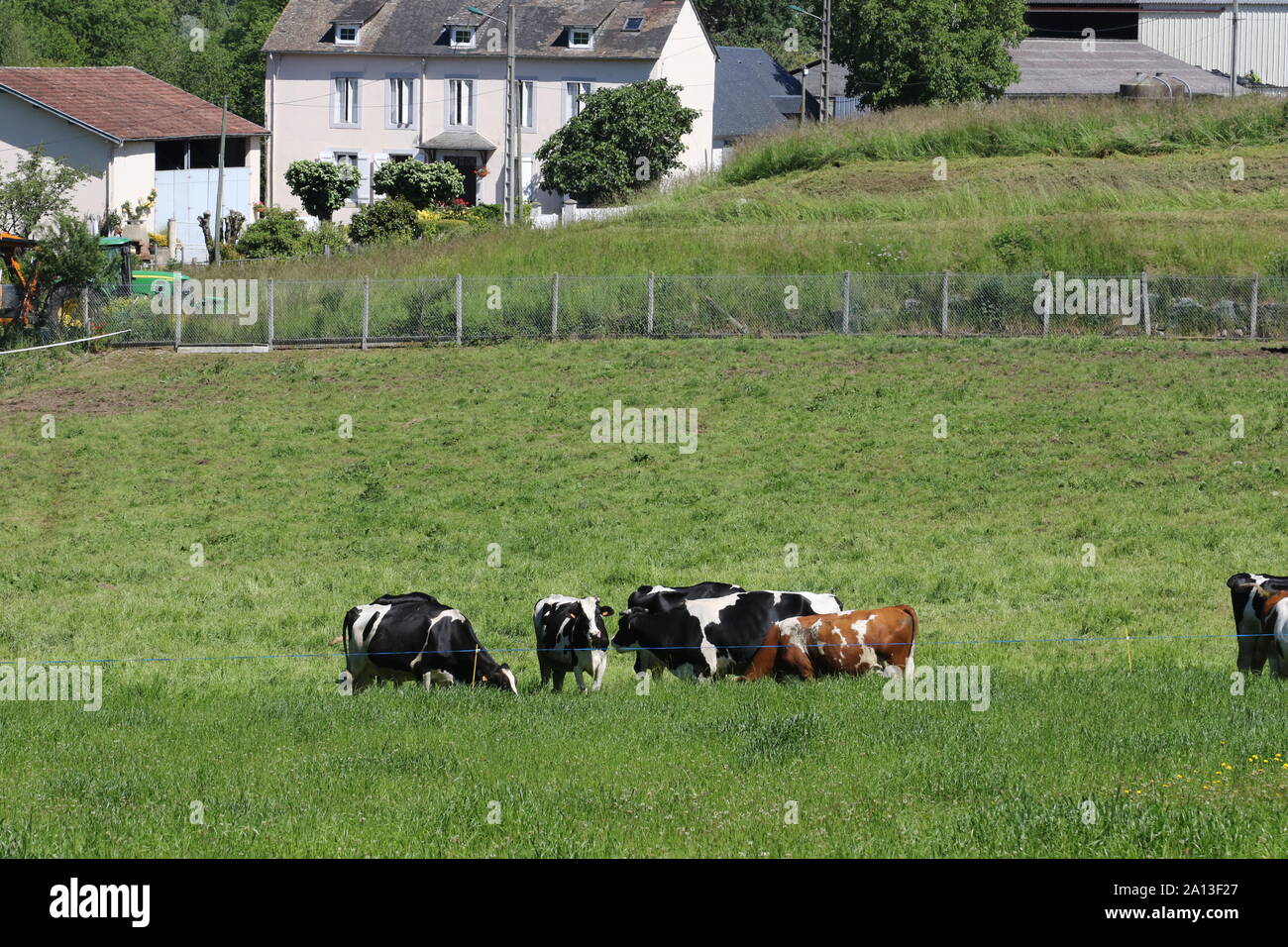 Farming in france Stock Photo - Alamy
