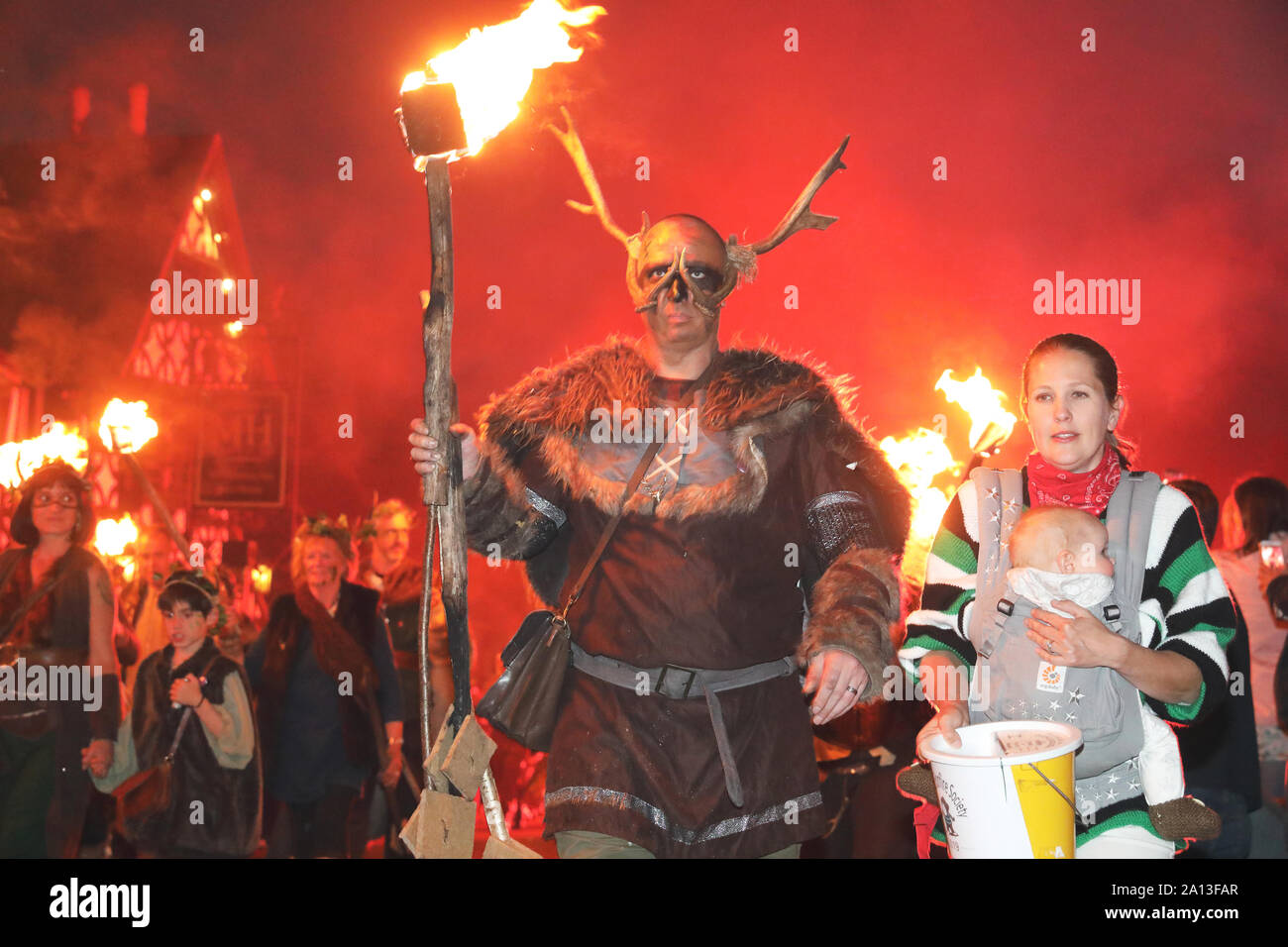 Mayfield, the historical Sussex village's annual Bonfire and Torchlight ...